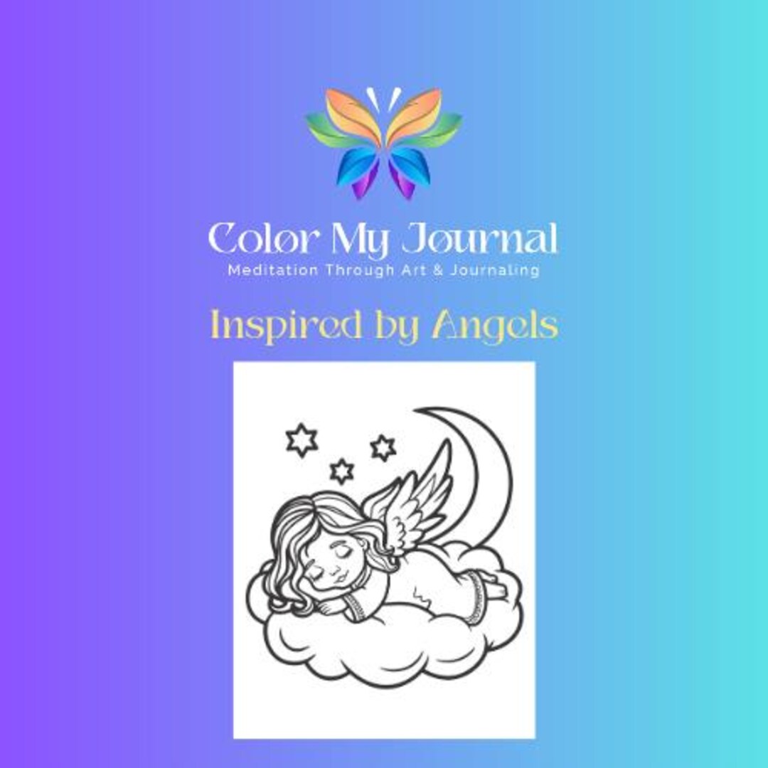Inspired by Angels Adult Coloring Journal - Etsy