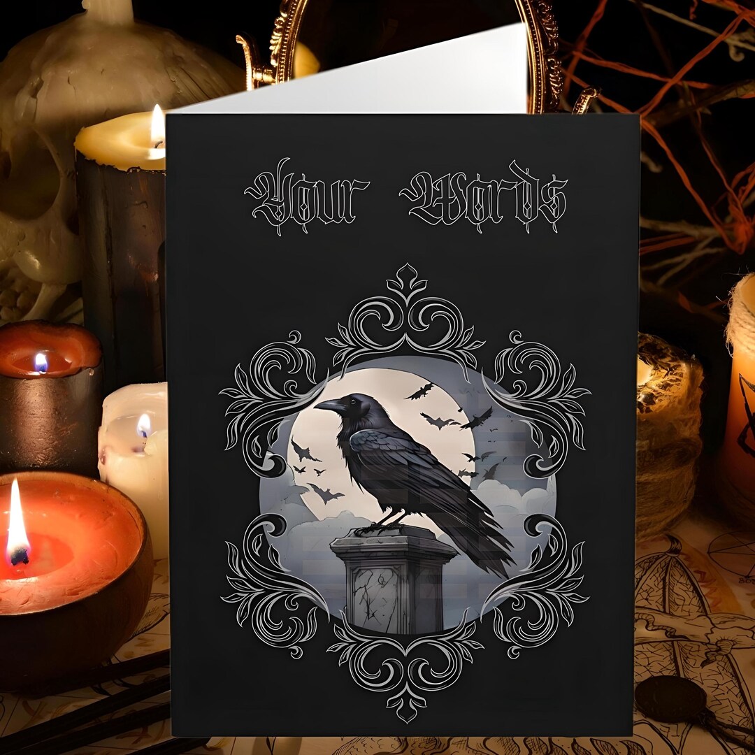 Gothic 5 Pack Customizable Greeting Cards Free Shipping - Etsy