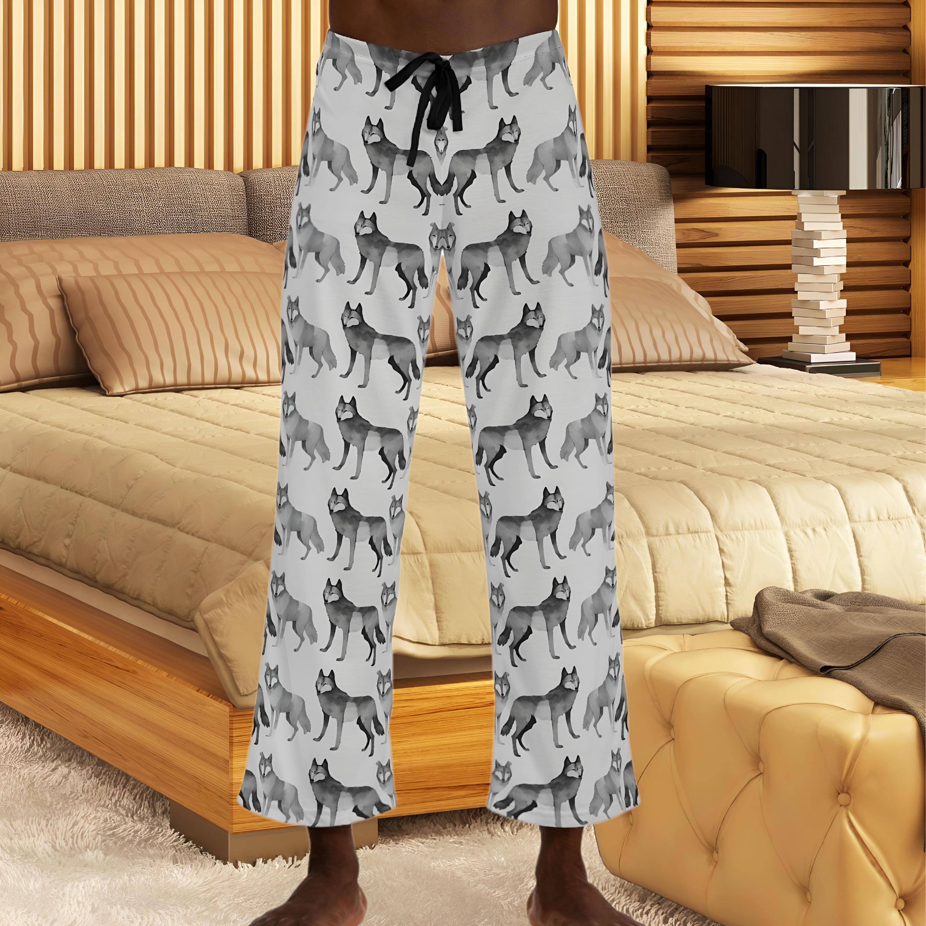 Wolf Pajama Pants Men's. - Etsy