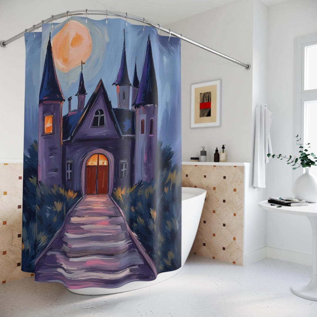 Enchanted Castle Shower Curtain - Etsy