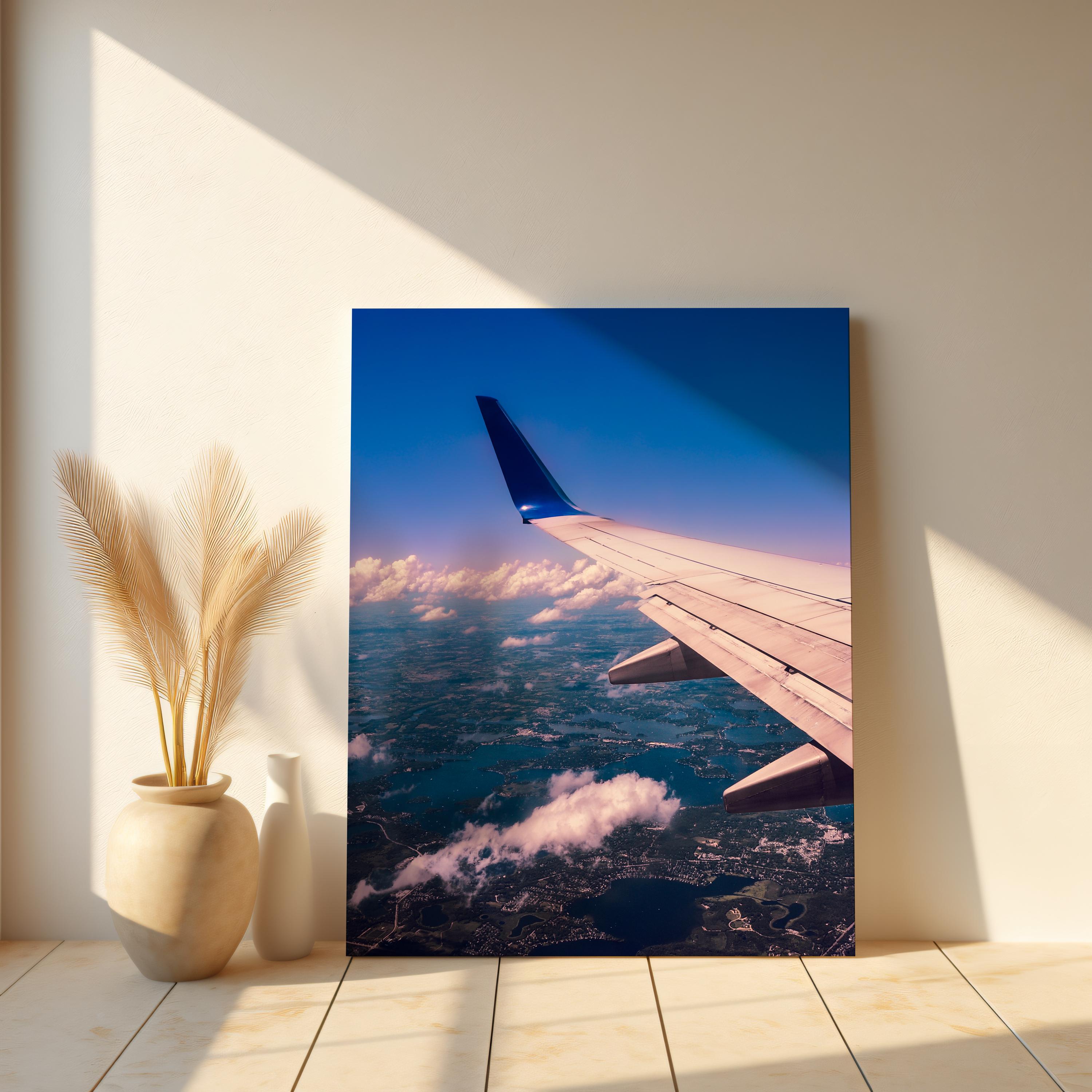 Plane Above Lakes Digital Print, Photography, Digital Download, Home ...