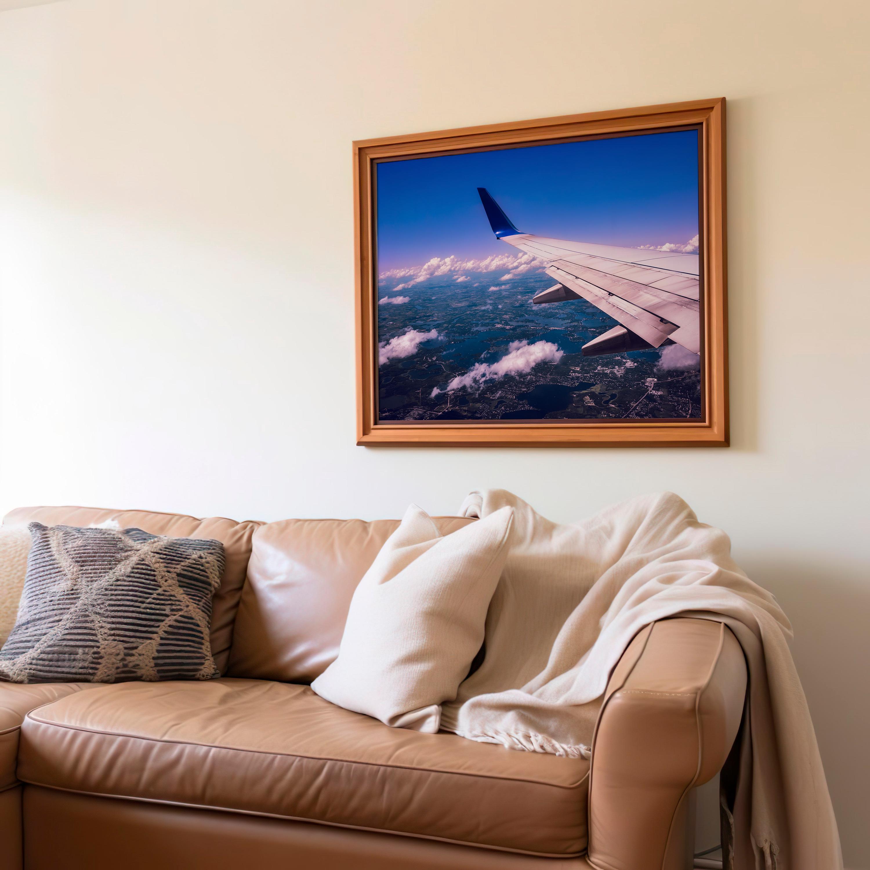 Plane Above Lakes Digital Print, Photography, Digital Download, Home ...