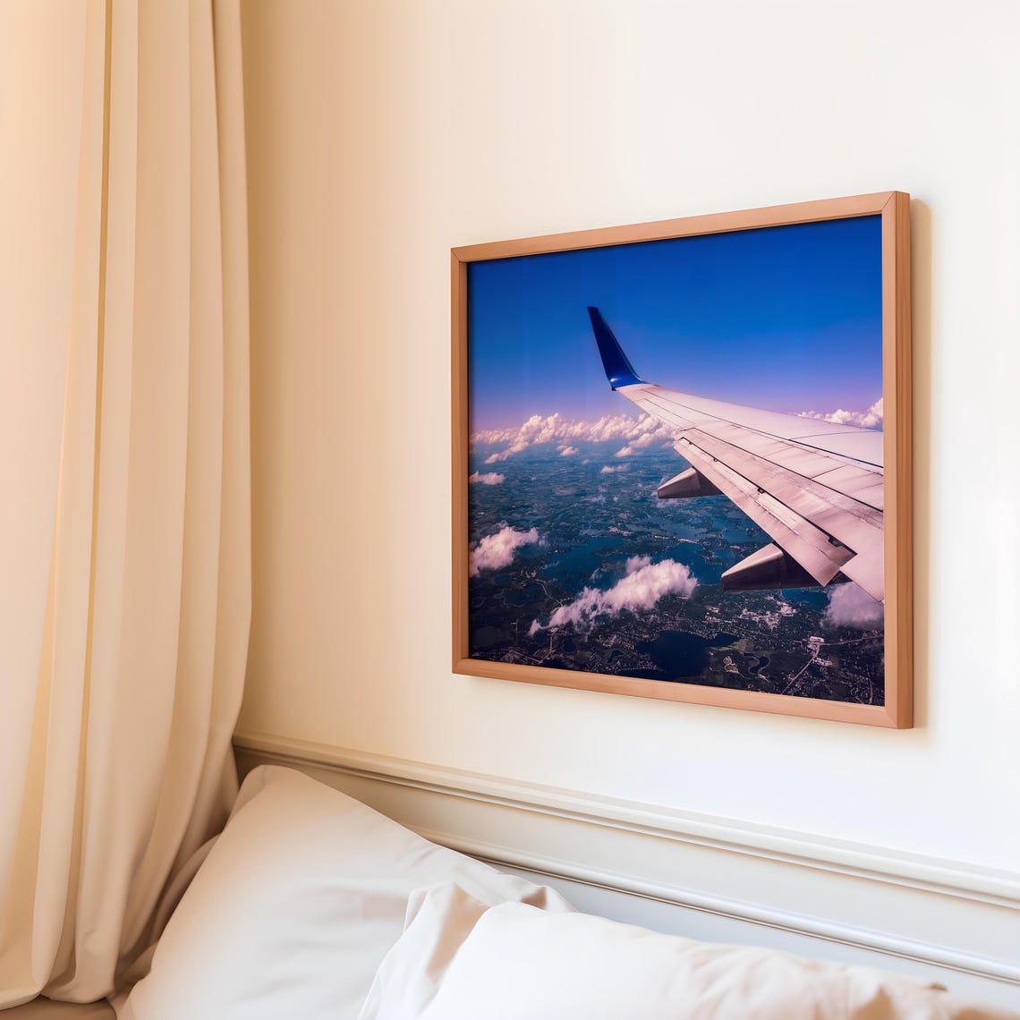 Plane Above Lakes Digital Print, Photography, Digital Download, Home ...