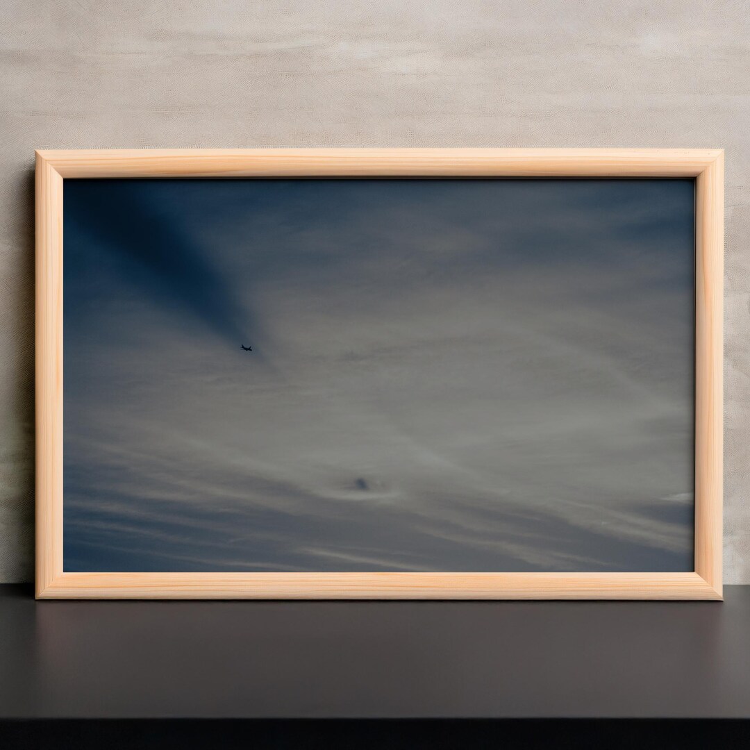 Plane Splitting the Clouds Digital Print, Photography, Digital Download ...