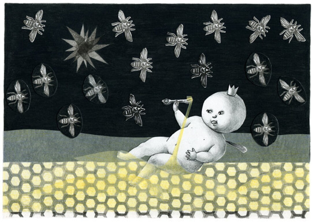 A4 Size - the Princess Bee 7/50 - Limited Edition Print - Etsy