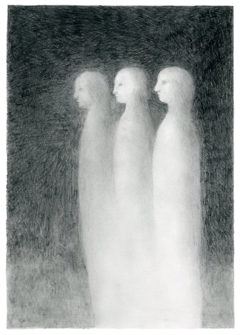 A4 Size Three Girls 9/50 Limited Edition Print - Etsy