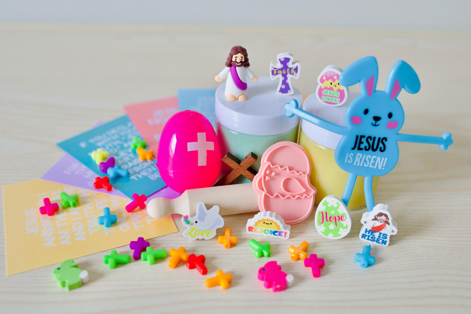 Easter Play Dough Kit | Easter Basket Toy | Faith-based Sensory Play ...