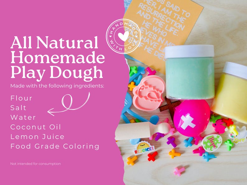 Easter Play Dough Kit | Easter Basket Toy | Faith-based Sensory Play ...