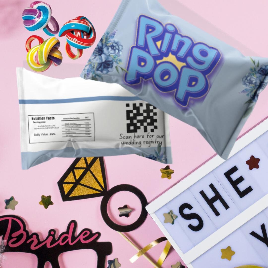 Blank Ring Pop Template, Canva Editable Ring Pop Wrapper Template ...