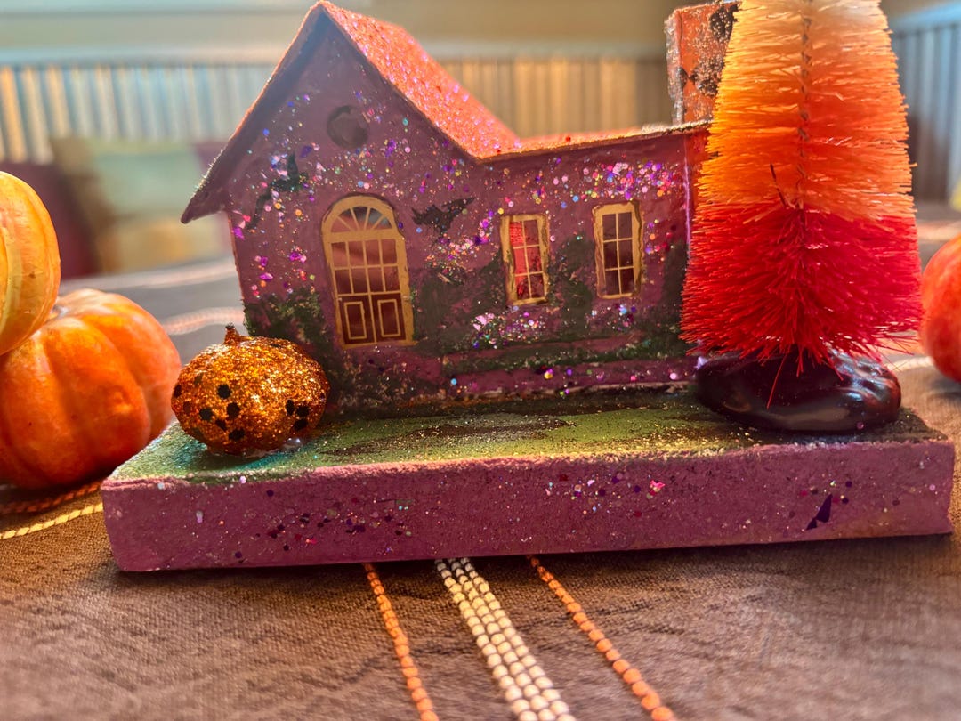 Vintage Pultz Cardboard Vintage House for Halloween - Etsy