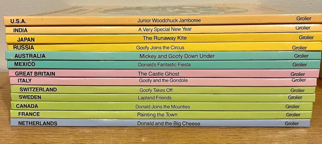 Disney’s Small World Library Book Collection, Vintage Walt Disney Books ...