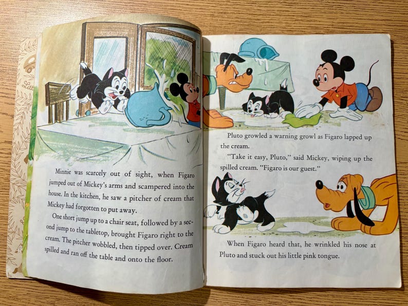 Vintage Little Golden Book - Mickey Mouse the Kitten-sitters - Etsy