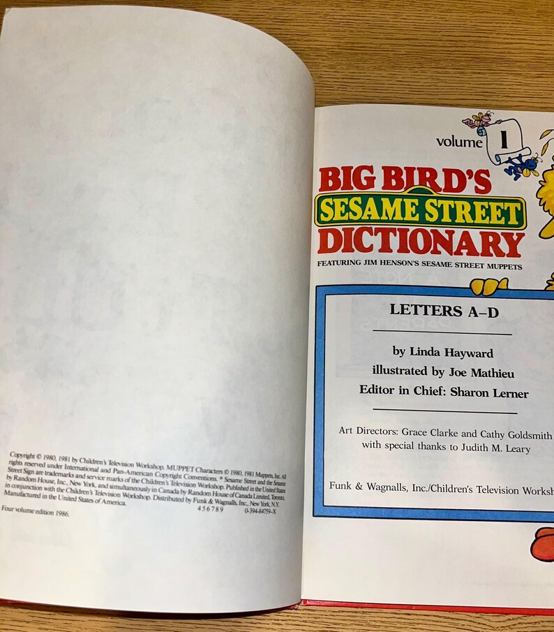 Vintage 1986 Sesame Street ABC Book Set • Complete 4-volume Collection ...