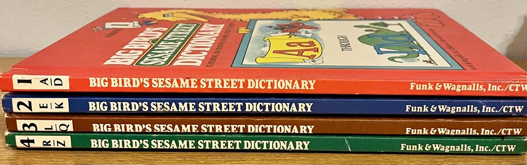 Vintage 1986 Sesame Street ABC Book Set • Complete 4-volume Collection ...