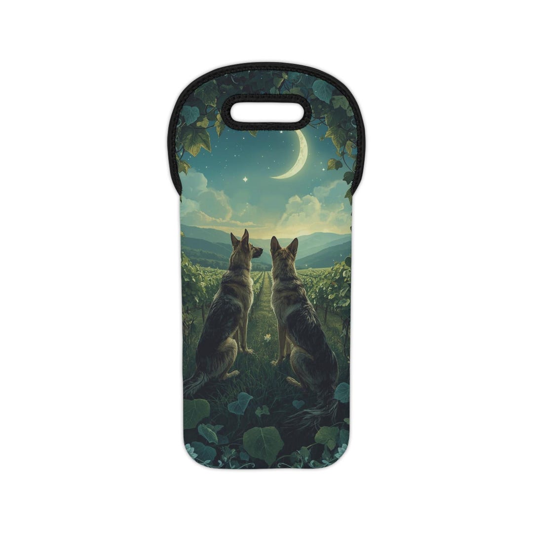 German Shepherds of the Celestial Vineyard Wine Tote Bag - Perfect for ...