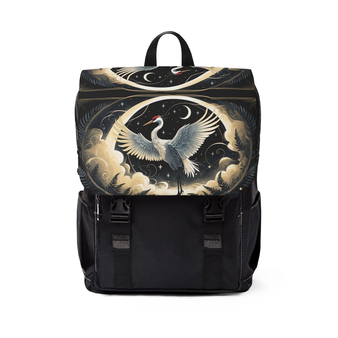 Celestial Crane of Harmonious Flight Shoulder Backpack - School/work ...