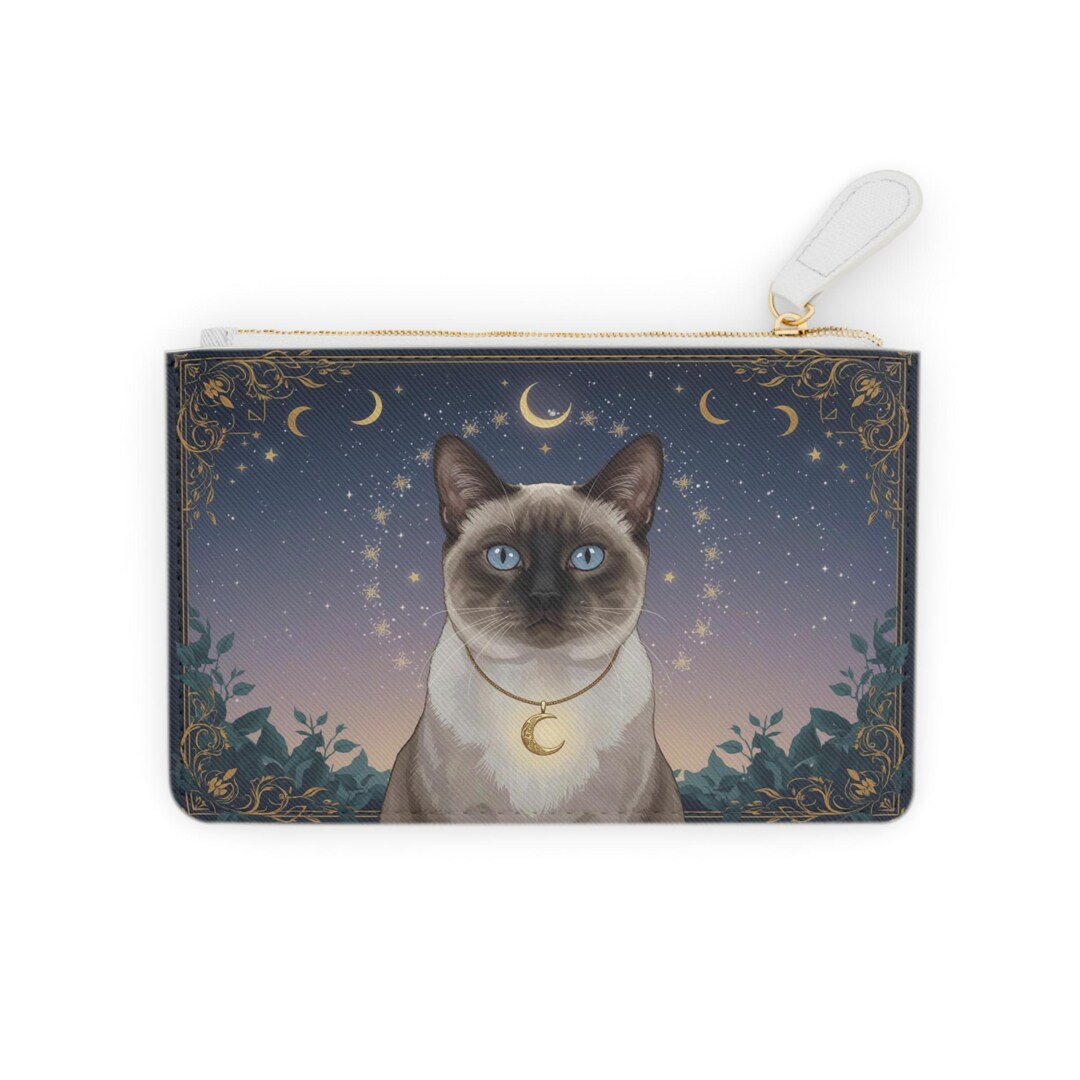 Siamese Cat of the Mystic Abyss Mini Clutch Bag - Gift for Celestial ...