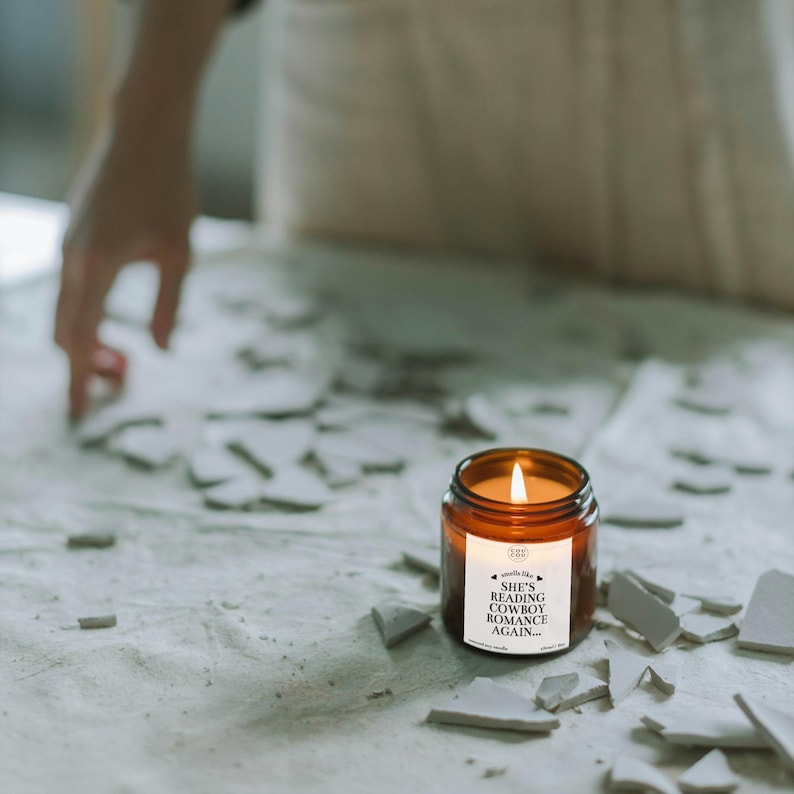 Reading Cowboy Romance Candle, Gift for Readers, Luxury Soy Wax - Etsy UK