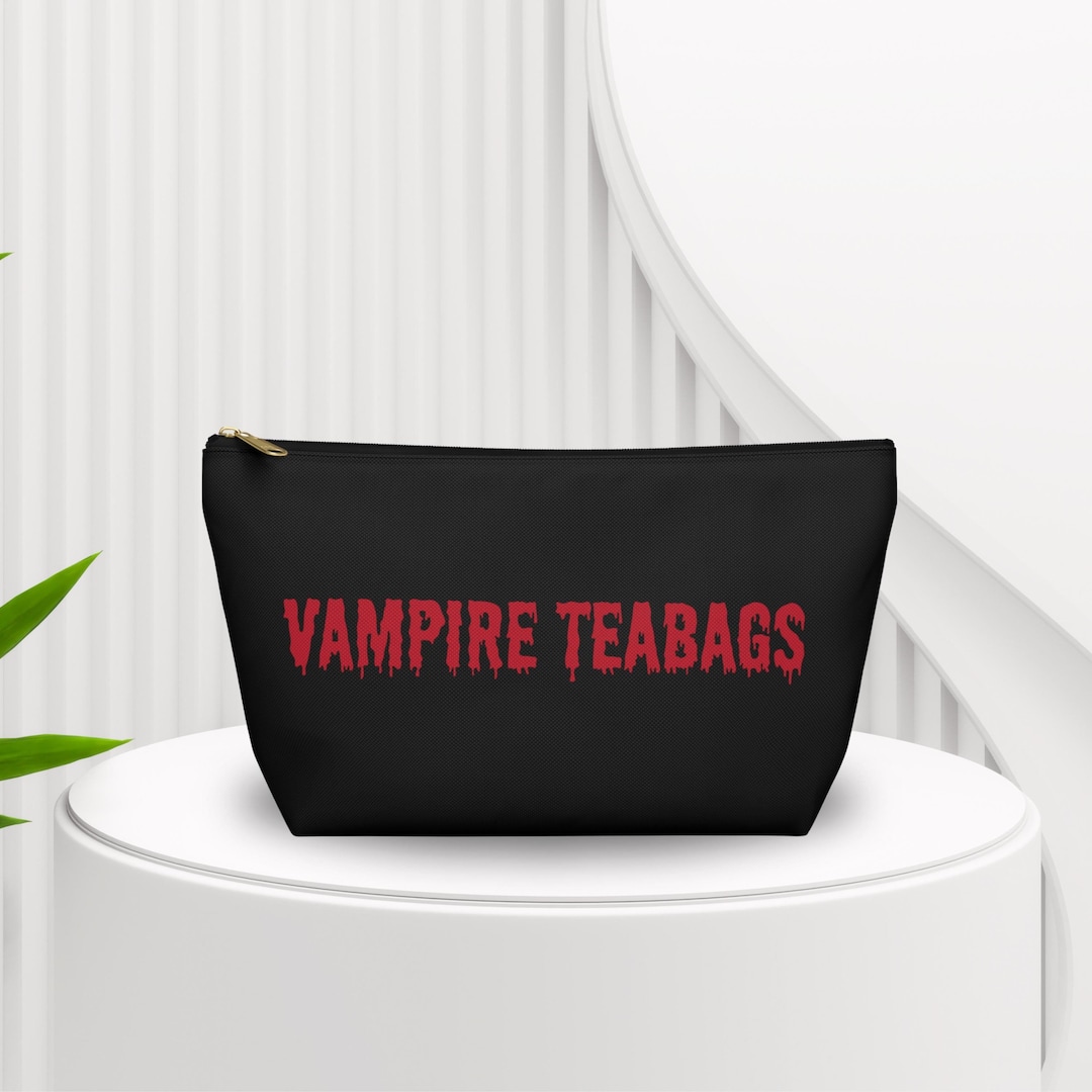 Vampire Teabags Menstrual Humor Zipper Pouch for Period Supplies ...