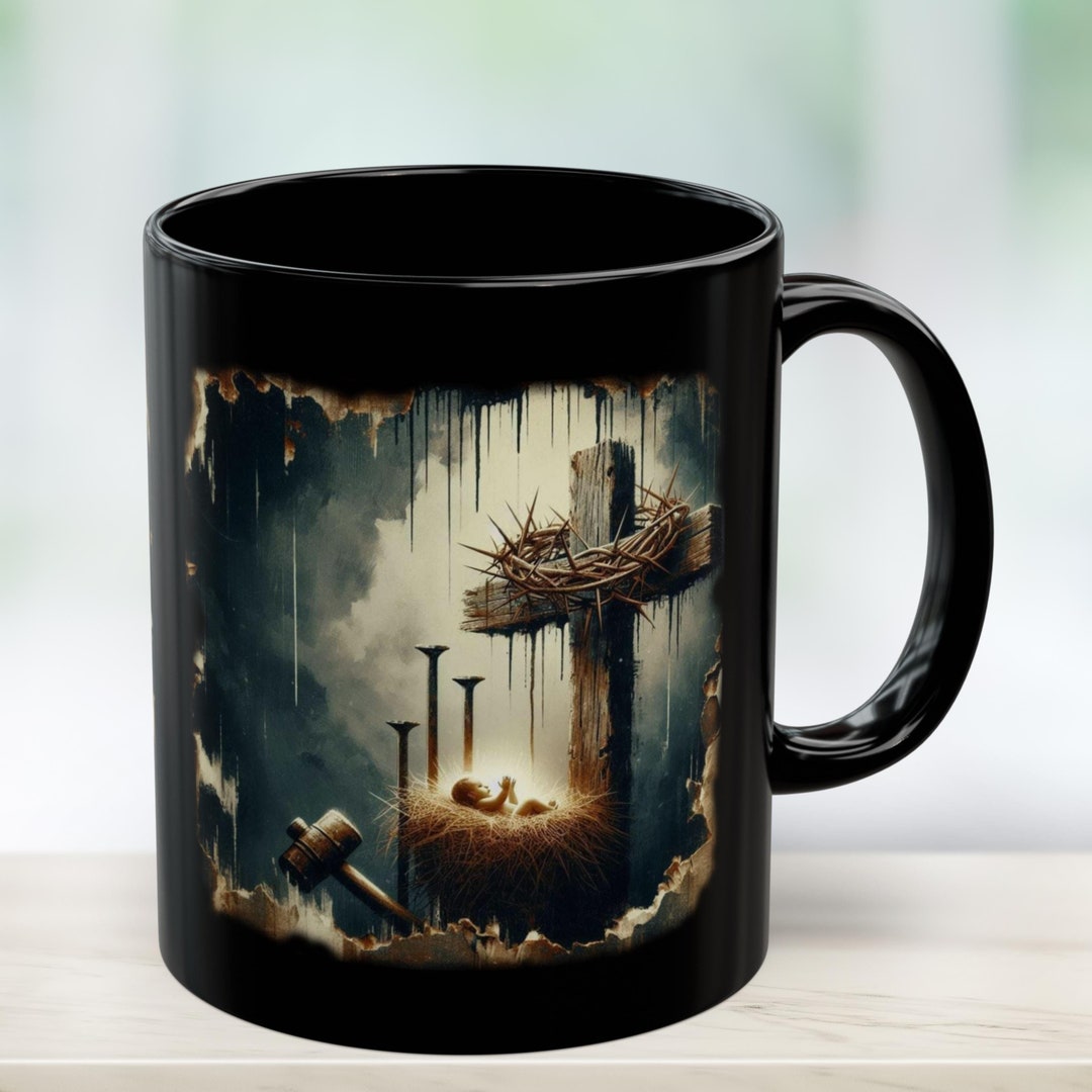 Christian Mug – From Manger to Mission Theme – Religious Ceramic Cup ...