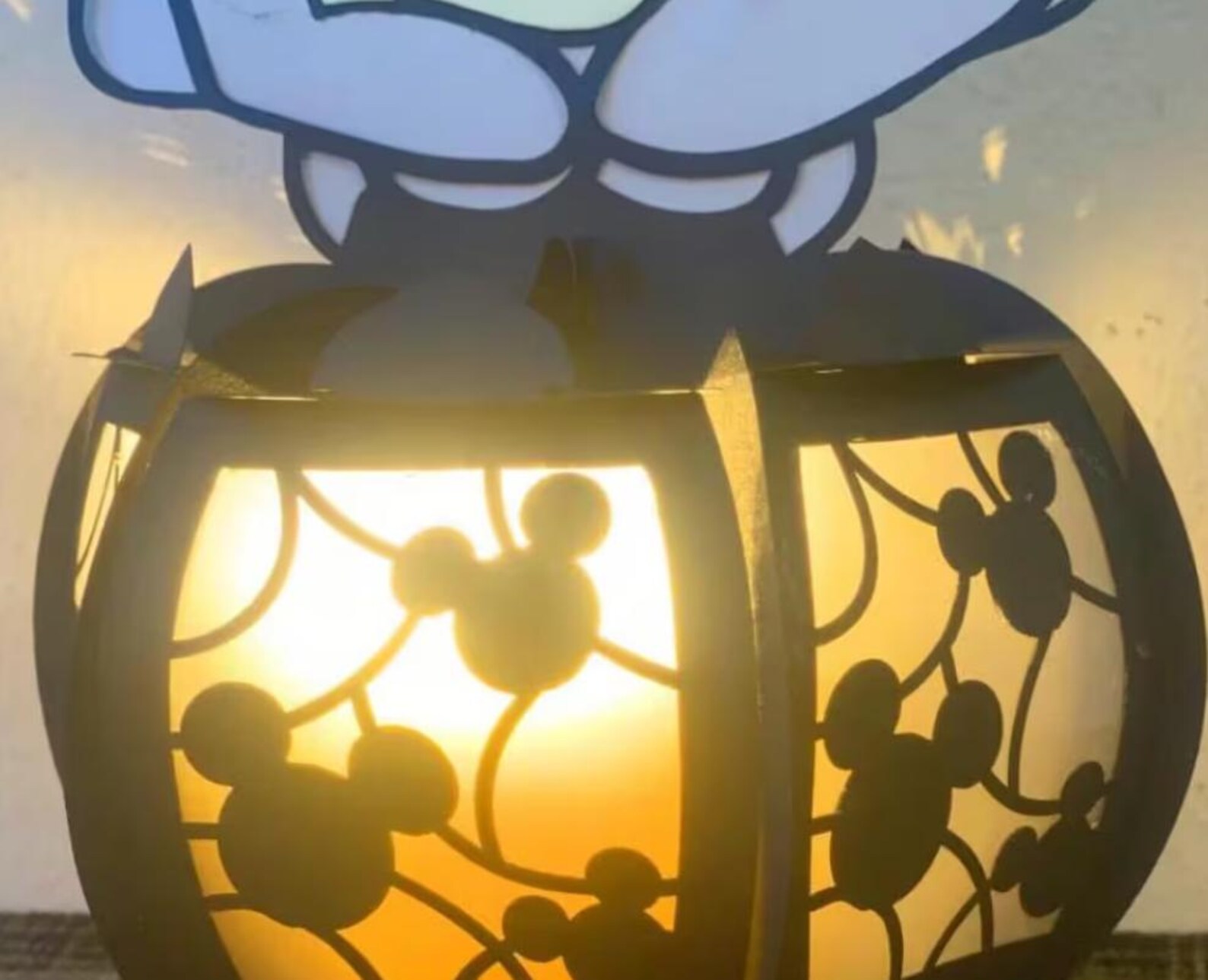 Cartoon Mouse Lantern SVG Happy Mouse Lantern Lamp Cut File for Shadow ...