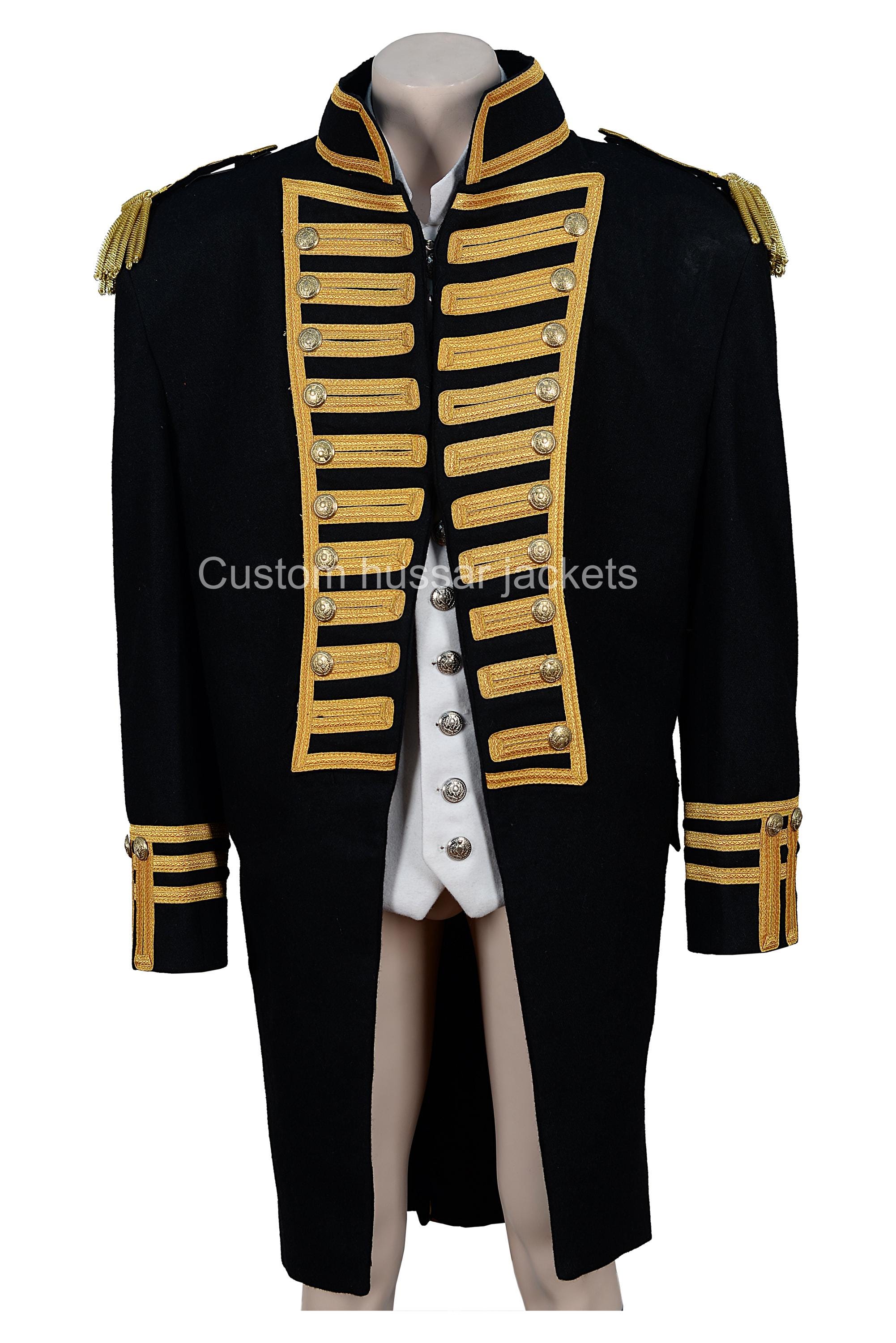 Royal Navy Historical Military Jacket, Regency Era 1775th-83rd Marine ...