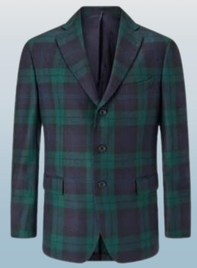 Black Watch Tartan Argyll Jacket: Scottish Kilt Wedding Jacket - Etsy