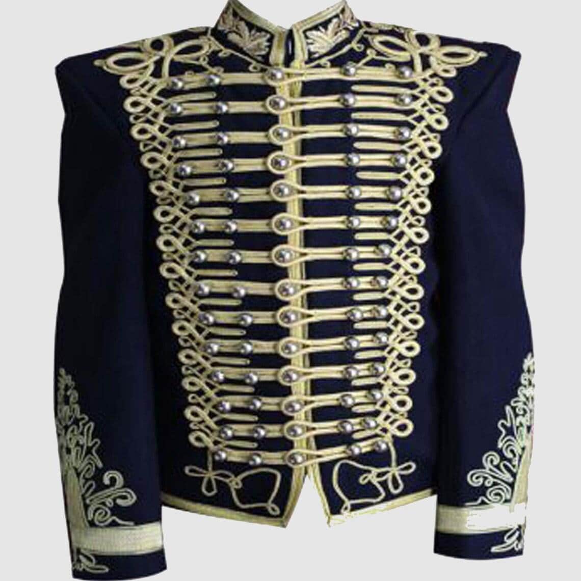 Men's Napoleonic Hussar Jackets Blue, Hussar Military Uniform Wool ...