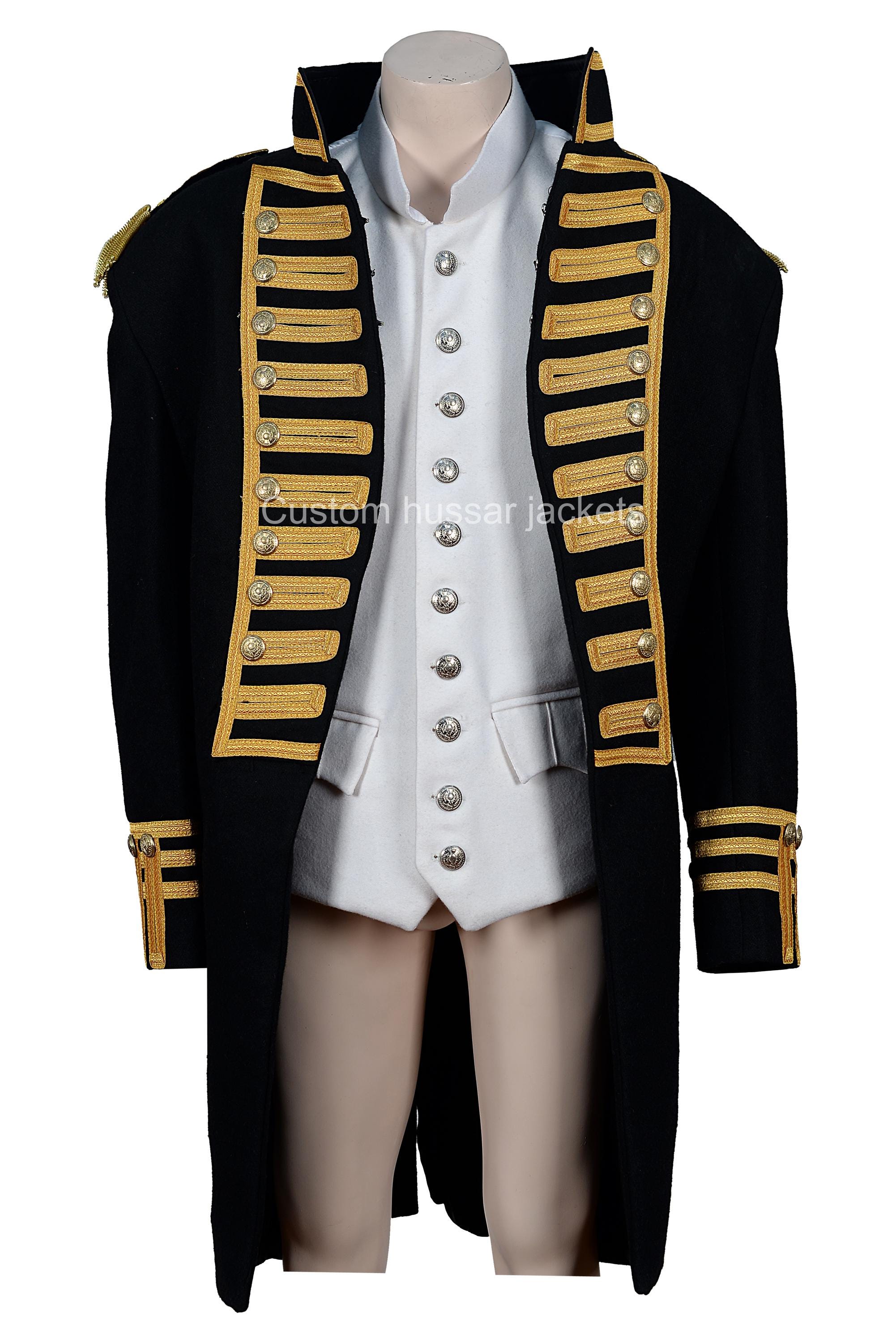 Royal Navy Historical Military Jacket, Regency Era 1775th-83rd Marine ...