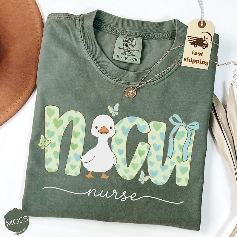 Comfort Colors Nicu Nurse Goose Shirt Neonatal Nurse Tee Nicu Nurse ...