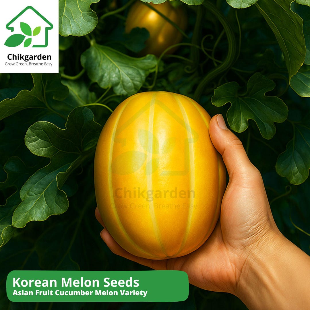 Korean Melon Seeds: Sweet Yellow Asian Fruit, Non-gmo Heirloom (120 ...