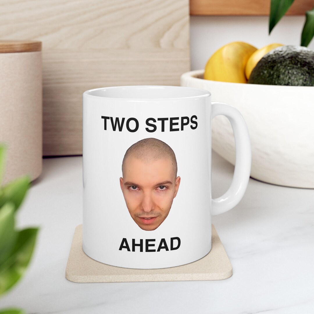 Funny Meme Mug, Nikocado Avocado Two Steps Ahead Gen Z Tiktok Joke Coffee and Tea Cup, Gift ...