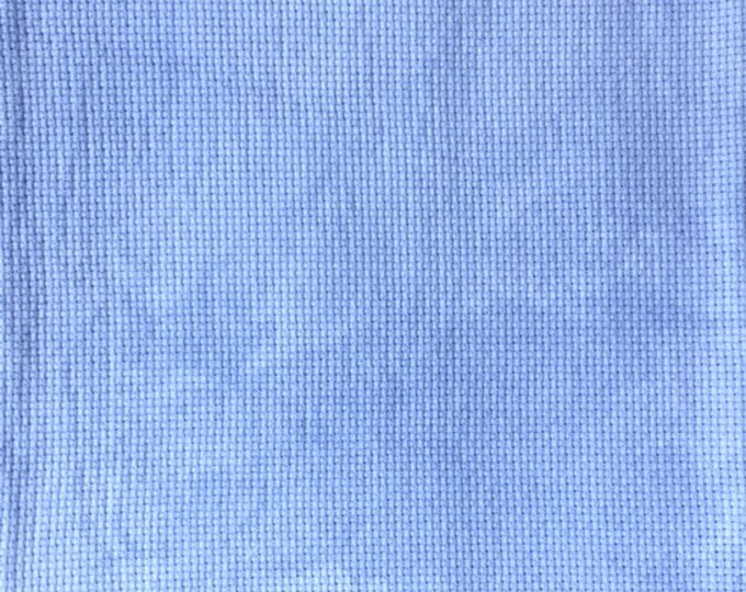 Aida 16 CT, Hand Dyed Aida Fabric, 16 Count Blue Jean, Indie Dyed ...