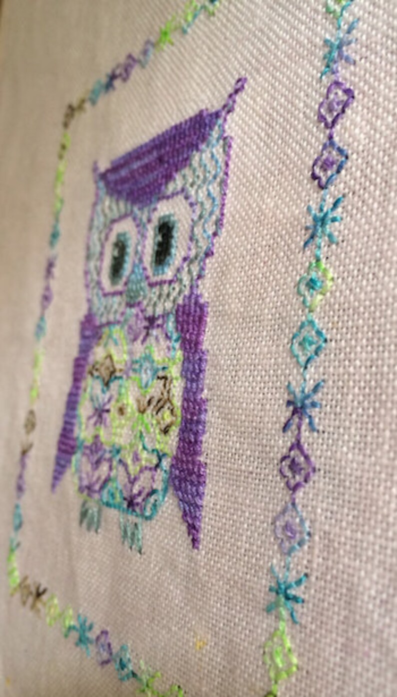 PDF Blackwork Embroidery Chart. Blackwork Owls. My Blackwork Owls. Colourful Cross Stitch ...