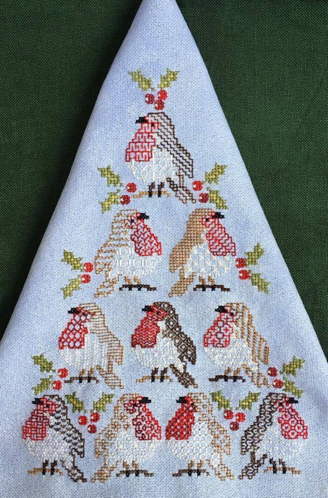 PDF Robin Tree Blackwork Embroidery Chart. Blackwork Robins. My Blackwork Robins. Colourful ...