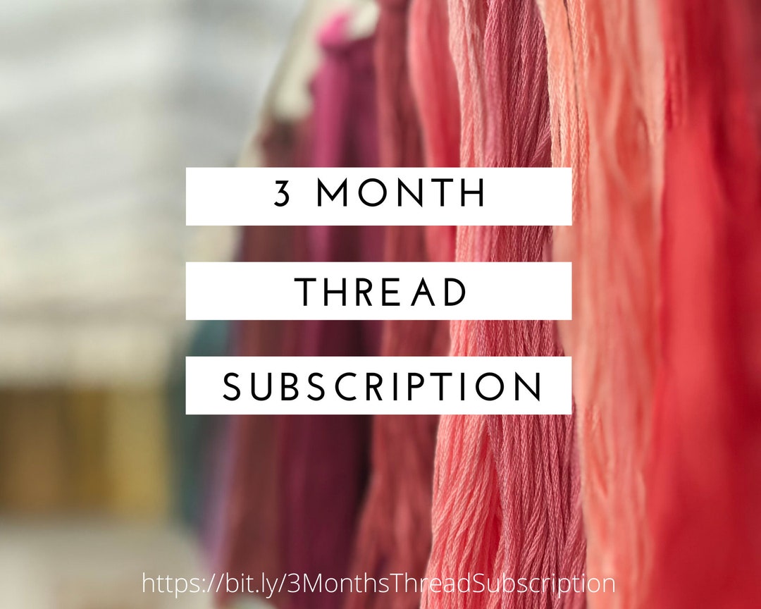 Monthly Thread Subscription, Colour Gems, Pack 10, Monthly, 3 Months, 6 ...