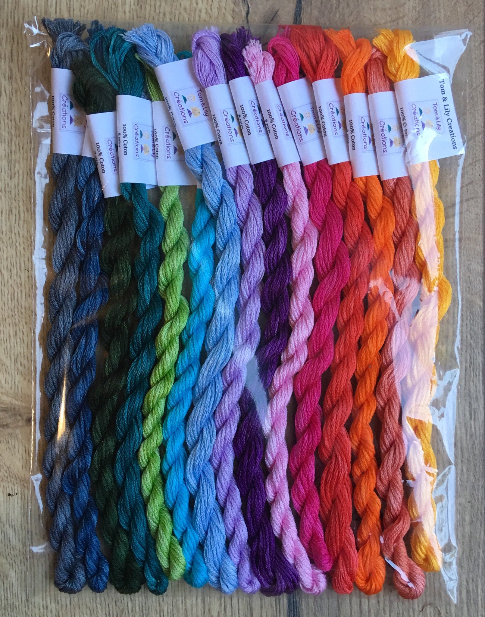 NEW Colour Gems Thread. HOPE. Over dyed thread. Hand dyed | Etsy