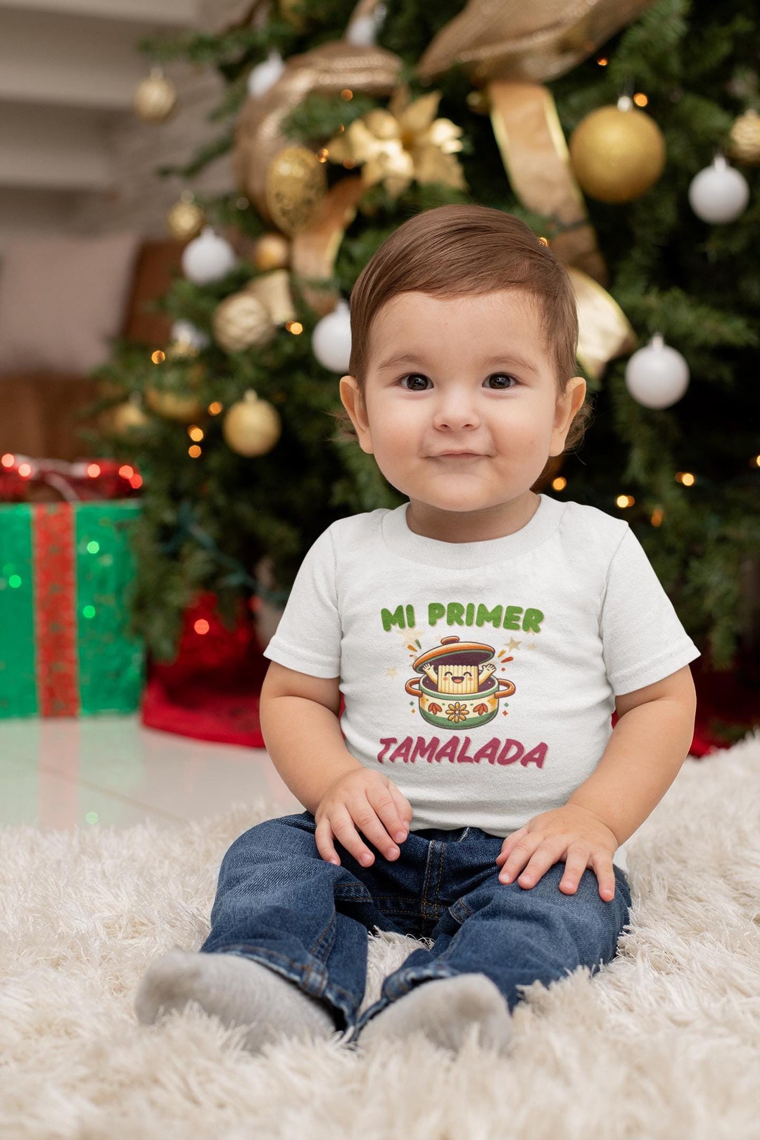 Mi Primer Tamalada Baby Shirt, Cute Latino Tamale Design, First Tamale ...