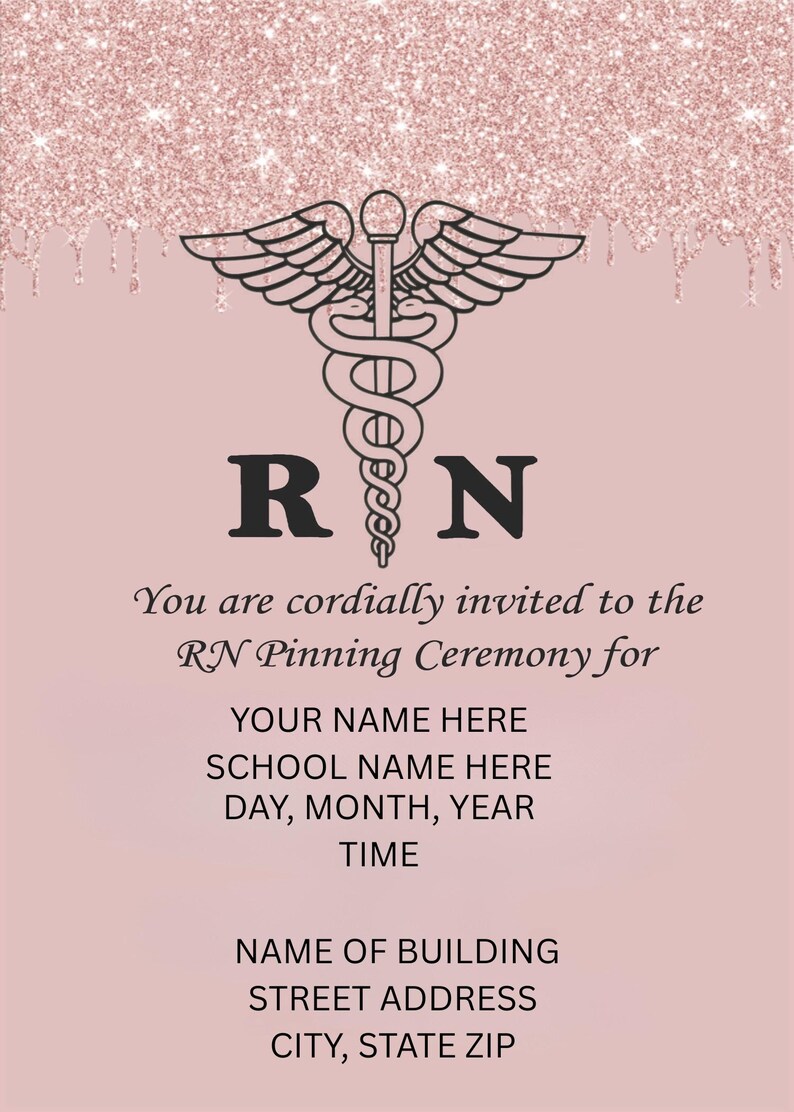 RN Pinning Invitation - Etsy
