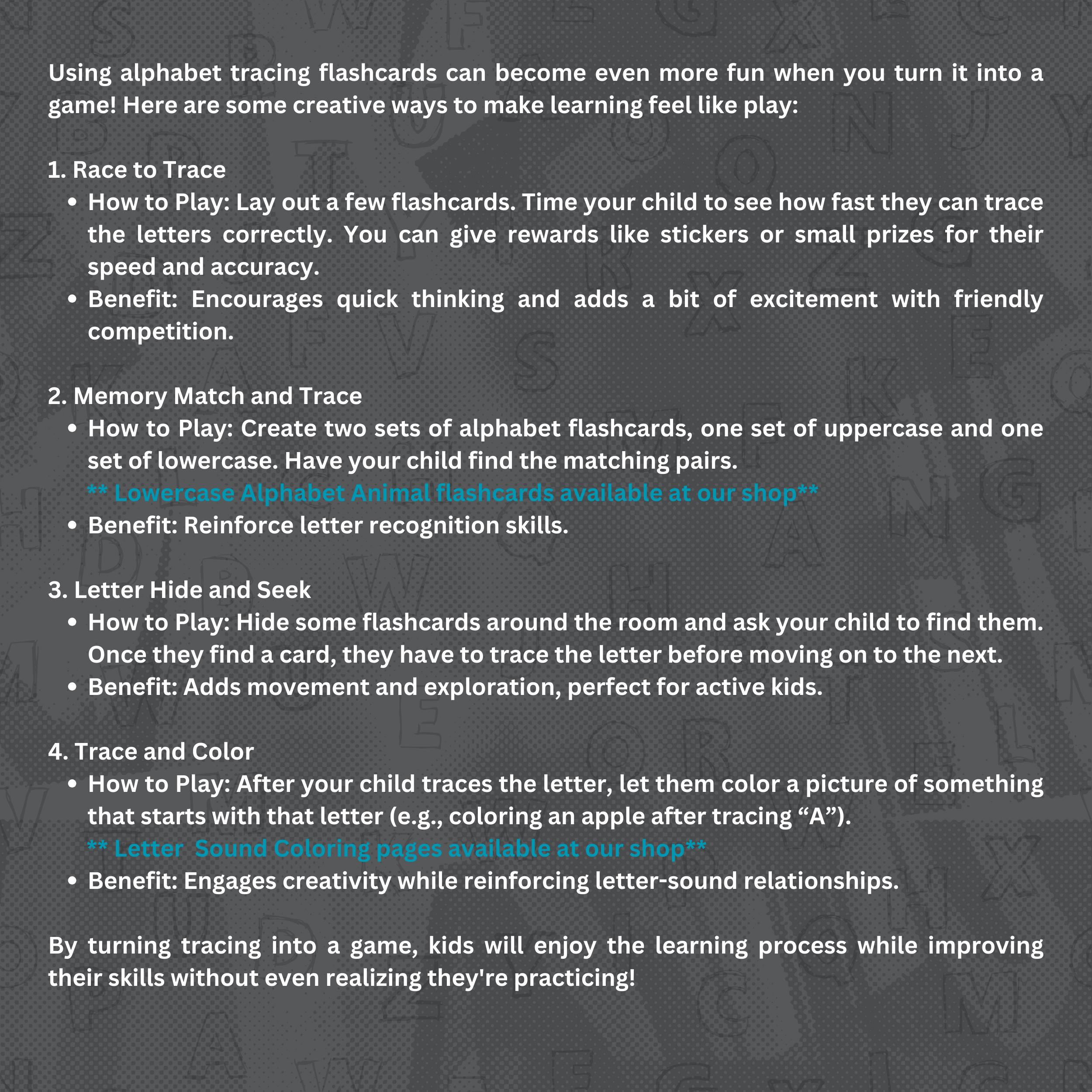 Alphabet Animals Uppercase Tracing Activity Workbook, Flashcards ...