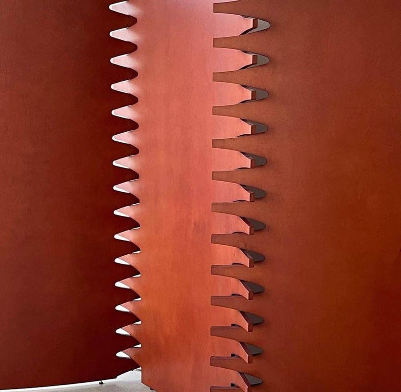 Brutalist Sawtooth Bent Plywood Room Divider - Etsy