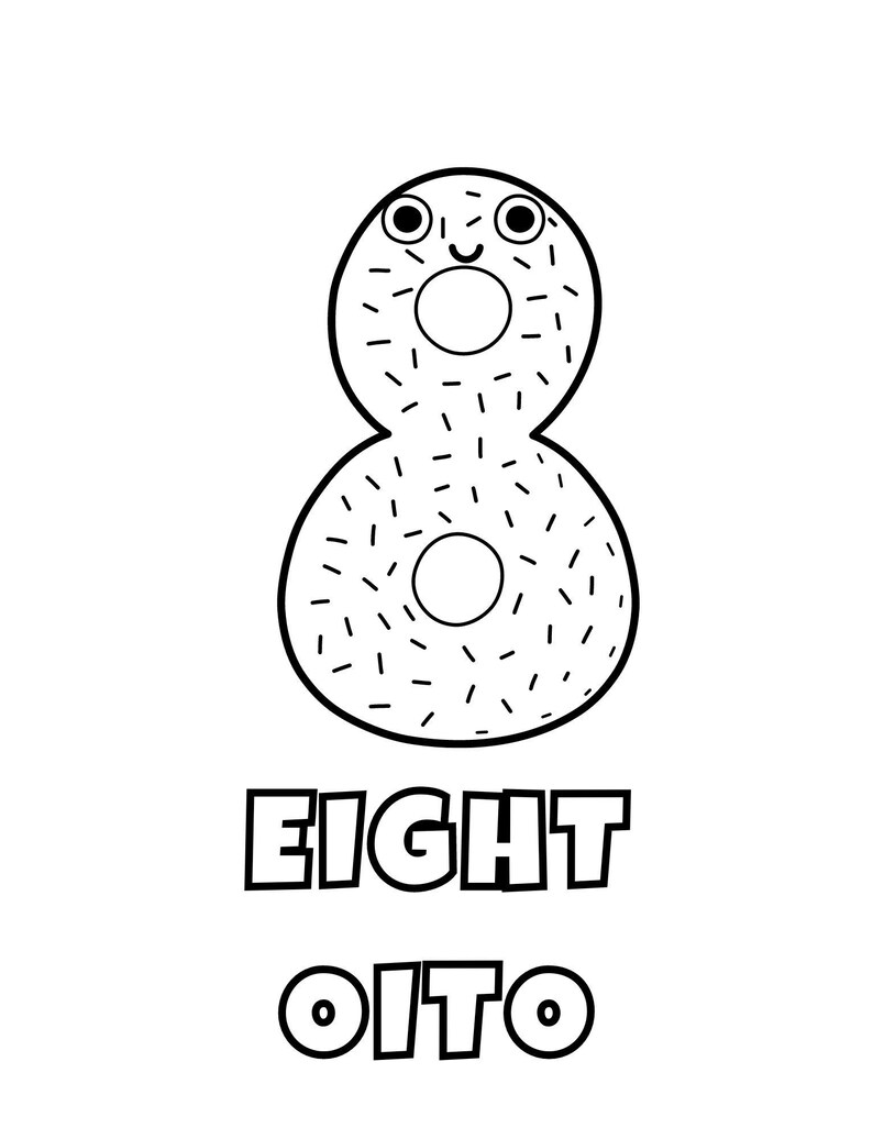 1 2 3 Coloring Sheets for Kids - Etsy