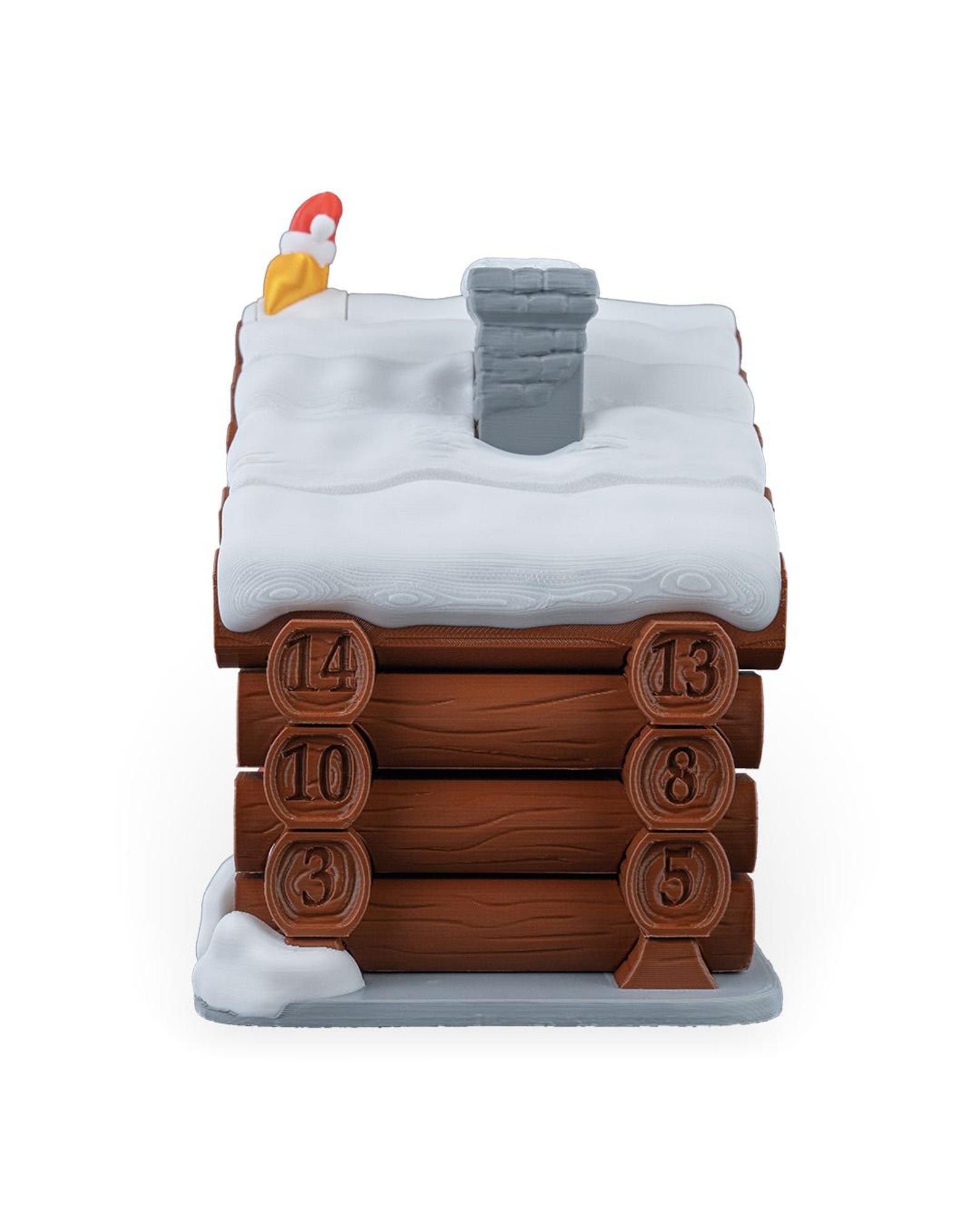 Santa's Cabin Advent Calendar, 3D Christmas Countdown Decoration - Etsy