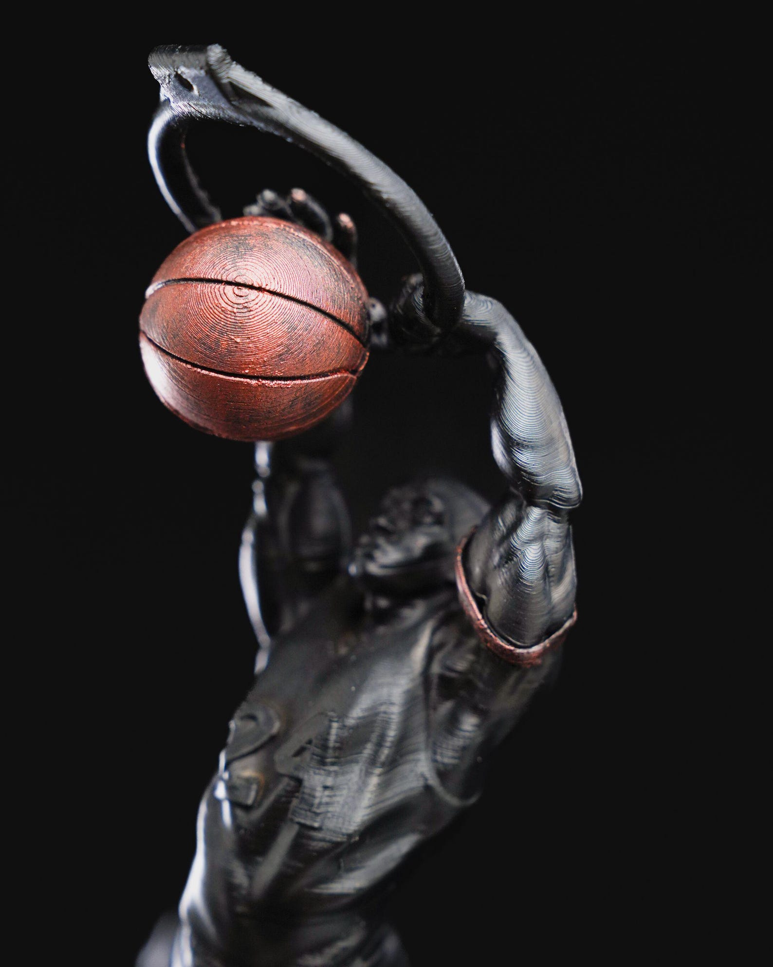 3D Printed Basketball Dunk Statue: Shattered Backboard Sports Decor - Etsy