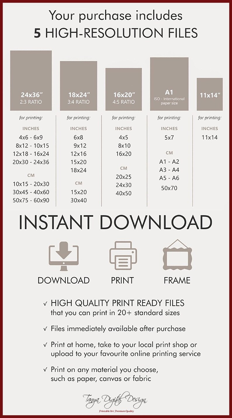 Japanese Inspired Moonlight Poster,zen Meditative Digital File,still ...