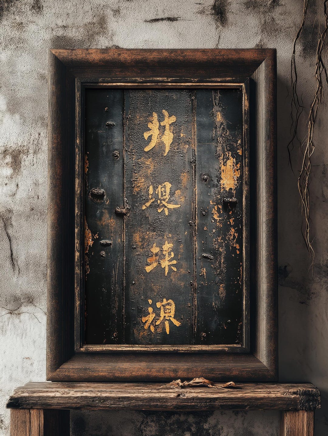 Vintage Asian Wall Art,zen Industrial Decor,rustic Calligraphy Print ...