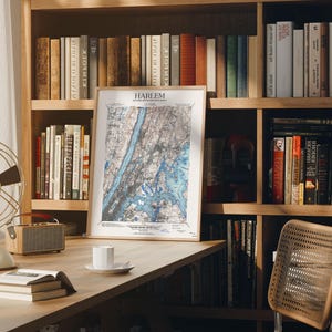 Harlem New York 1897 USGS Map Poster | Restored and Remastered Vintage ...