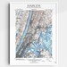 Harlem New York 1897 USGS Map Poster | Restored and Remastered Vintage ...