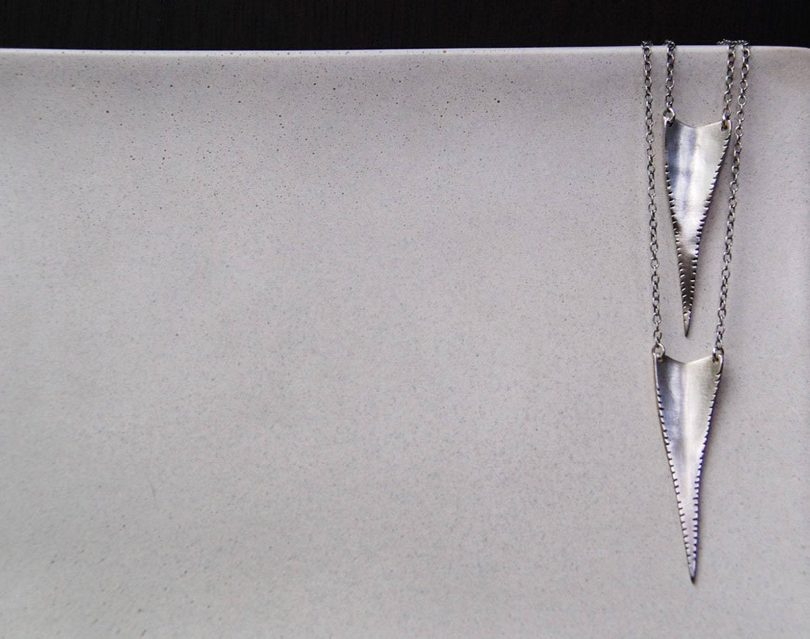 Great White Shark Tooth Necklace Rustic Rough Edge Shark - Etsy