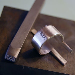 Balancing Act Ring Square Bar Ring Modern Rough Cut Sterling Band - Etsy